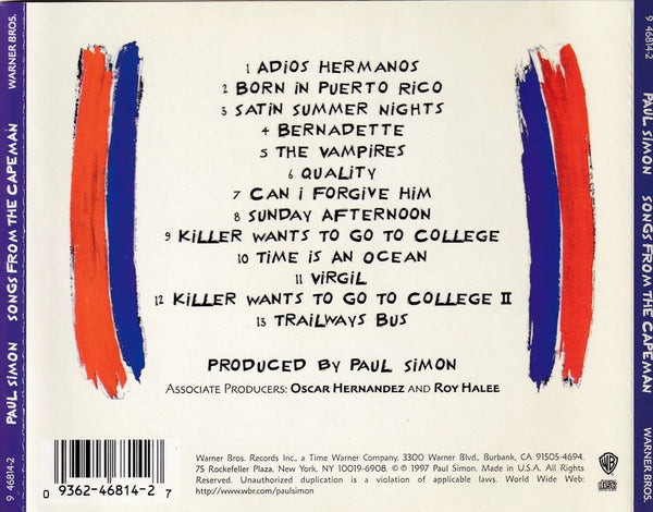 Paul Simon - Songs from the Capeman - CD