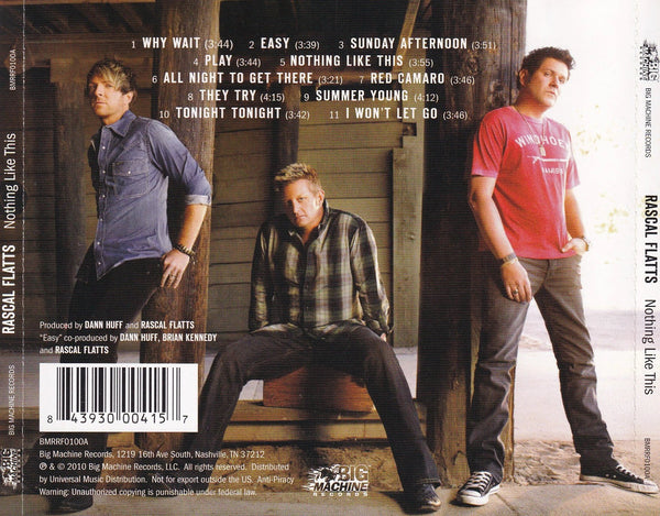 Rascal Flatts - Nothing Like This - CD