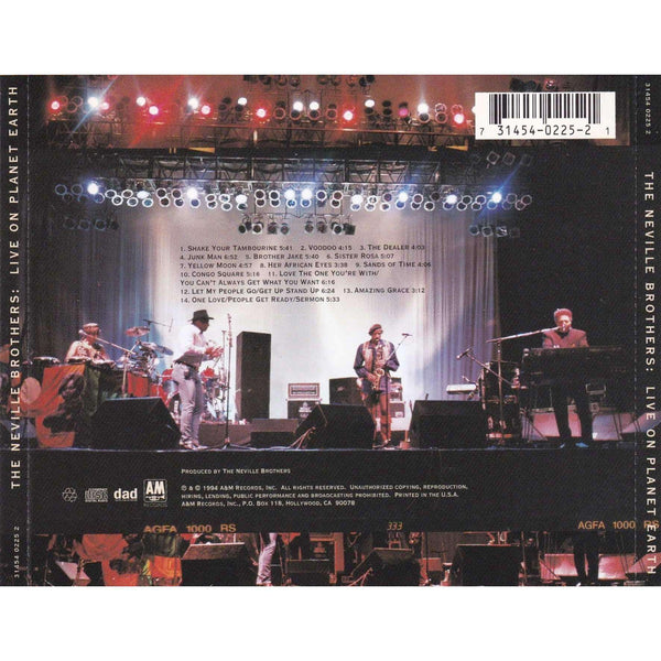 The Neville Brothers - Live on Planet Earth - CD